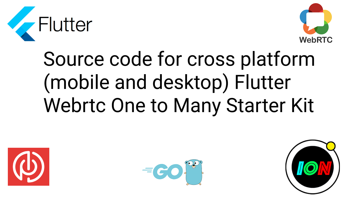 Flutter one to many starter kit using ion-sfu